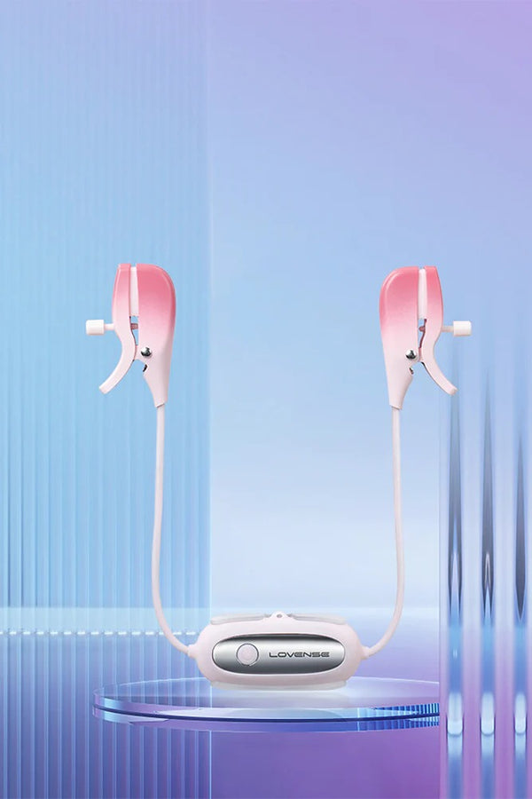 LOVENSE - ที่หนีบหัวนมแบบสั่นปรับระดับได้ รุ่น Gemini Bluetooth ...